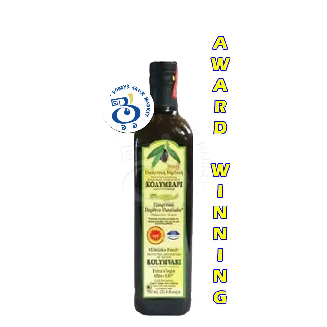 Mihelakis "Kolymvari" Extra Virgin Olive Oil 750ml (Glass) | Bobby's ...